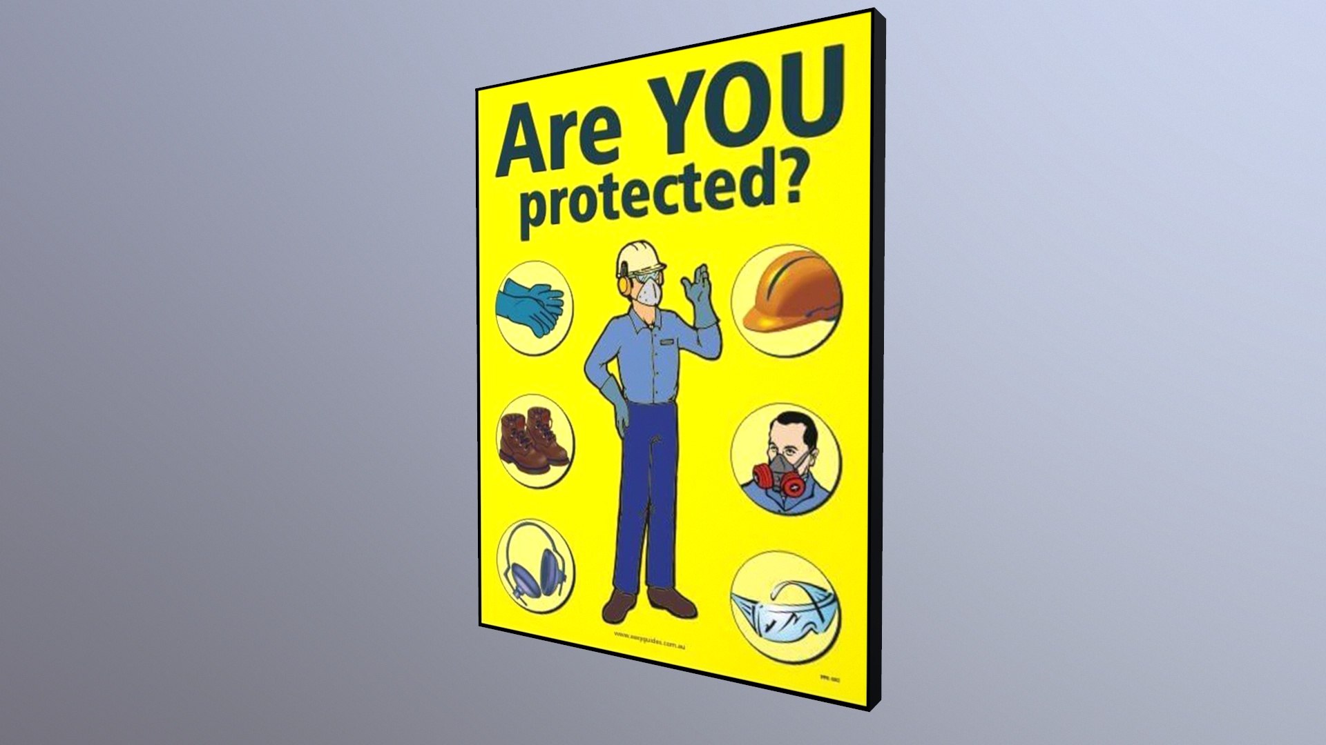 3D Safety Poster Model - TurboSquid 2290361