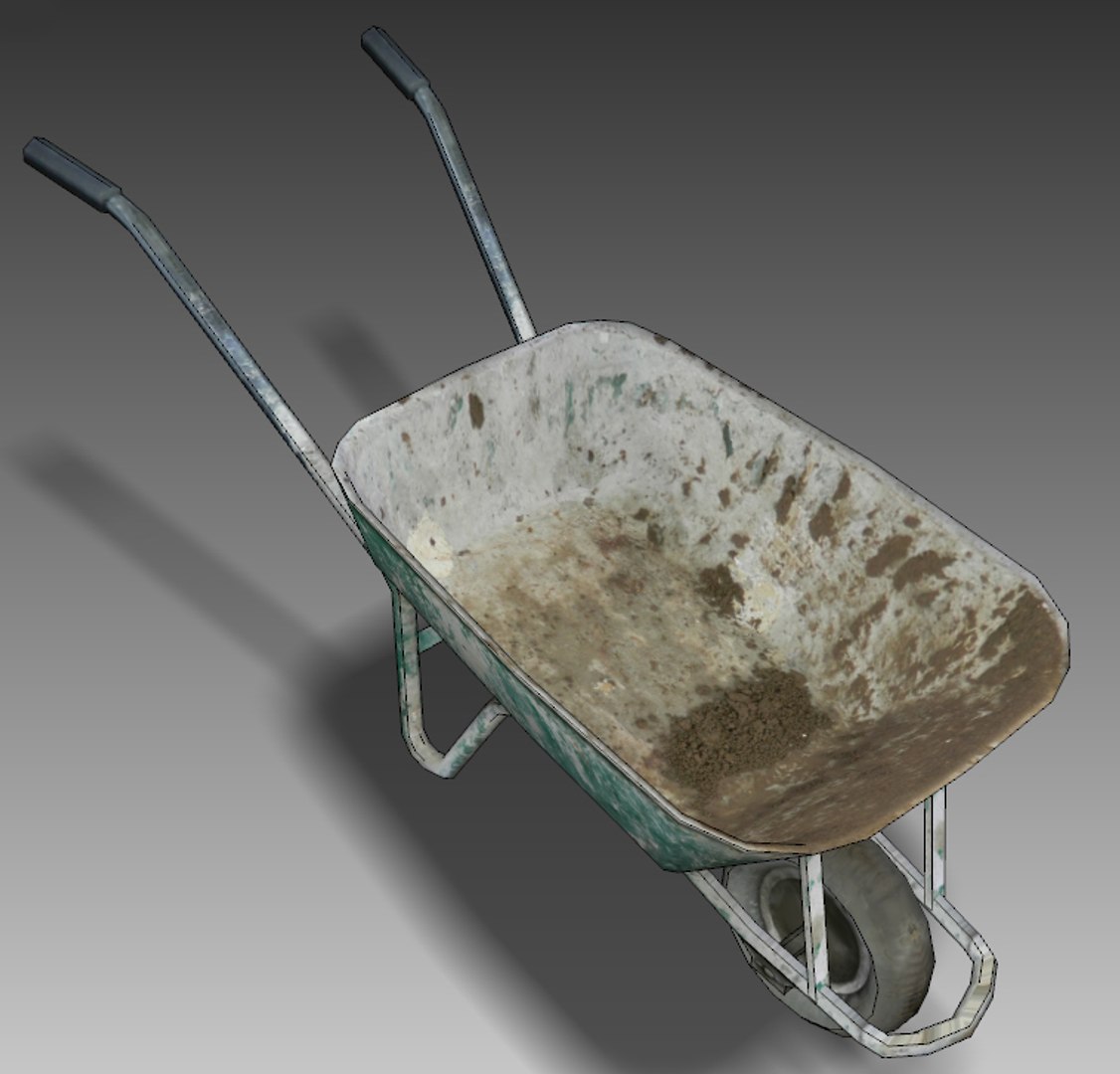 3d Model Wheelbarrow Construction Garden