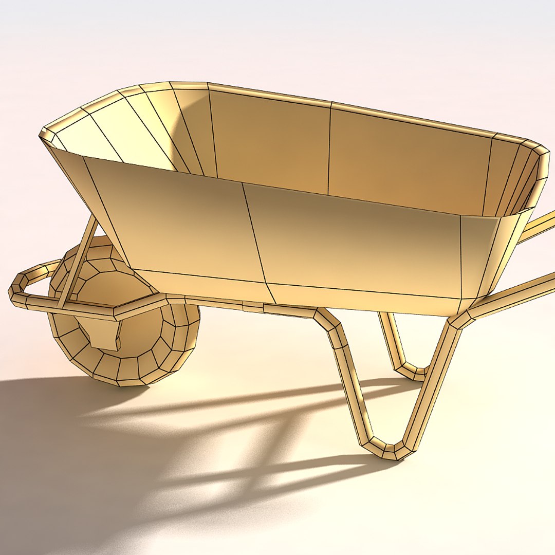 3d Model Wheelbarrow Construction Garden