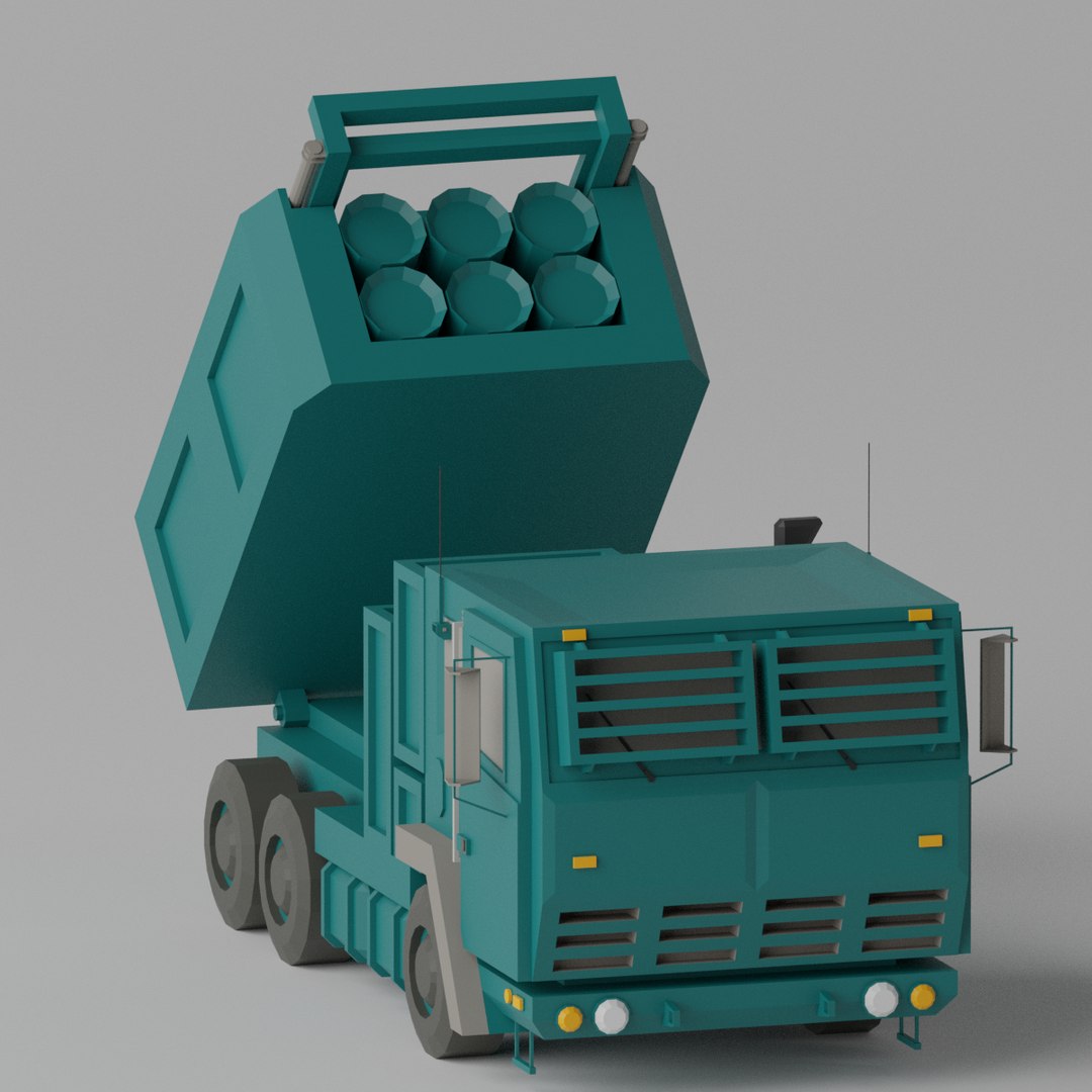Military mlrs vehicles 3D model - TurboSquid 1467443