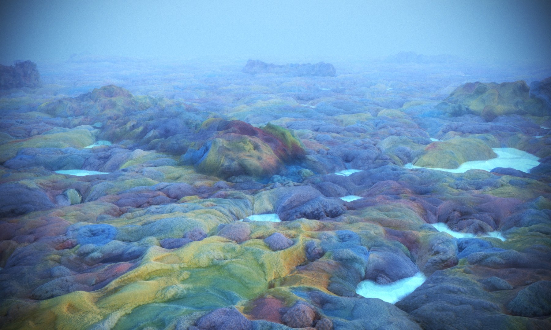 Alien Planet Terrain 3D Model - TurboSquid 2059435