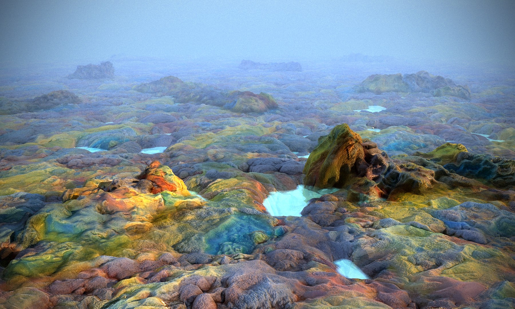 Alien Planet Terrain 3D Model - TurboSquid 2059435