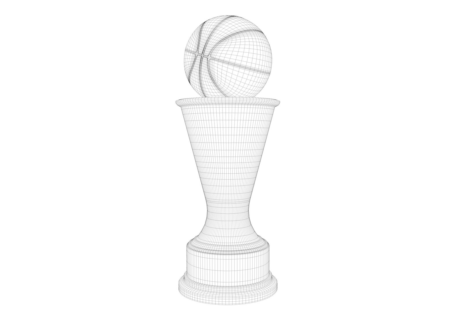 3D Trophy Cup Basketball Model - TurboSquid 1768044