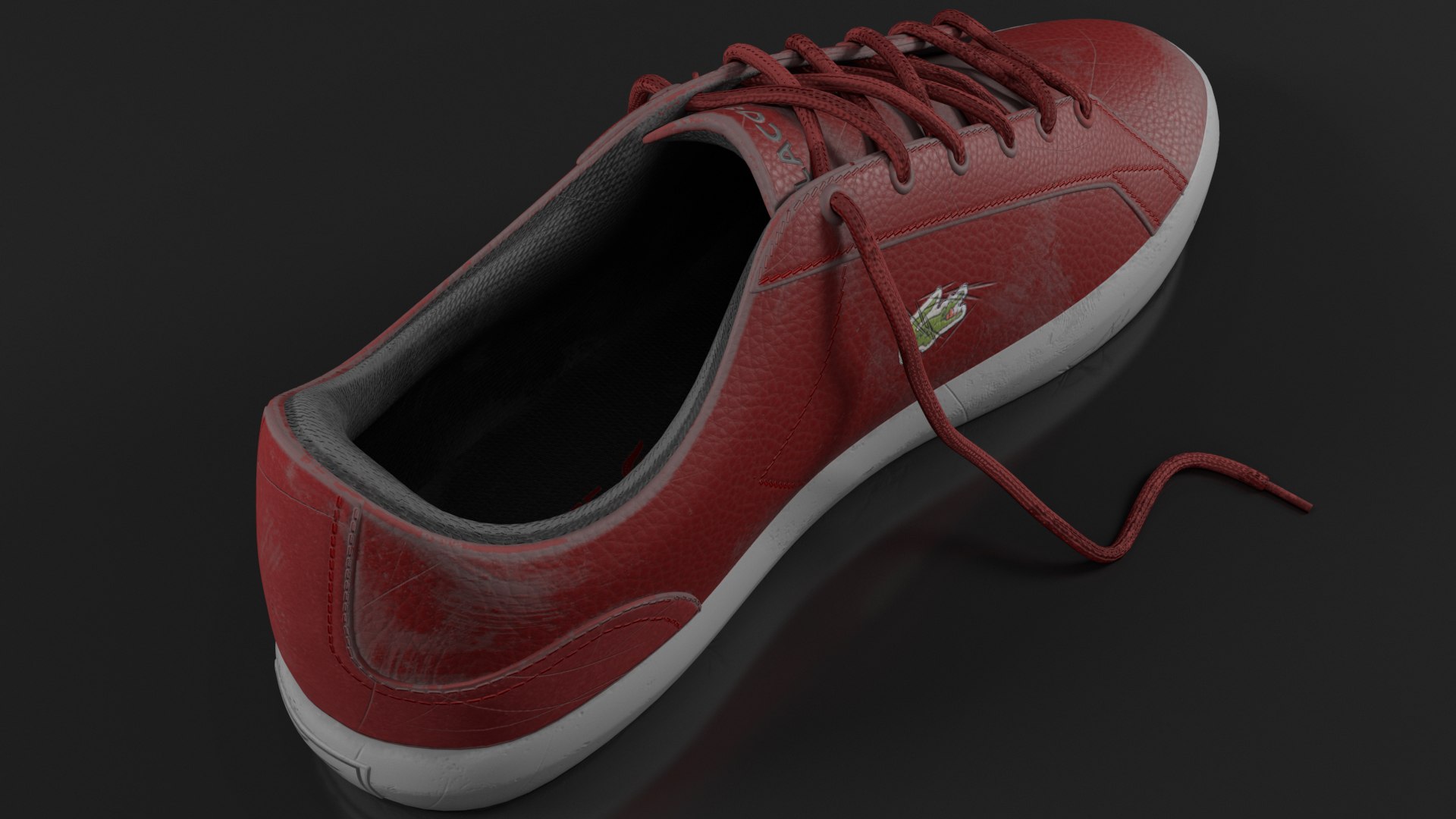 Rough Red Shoes 3D Model - TurboSquid 1587847