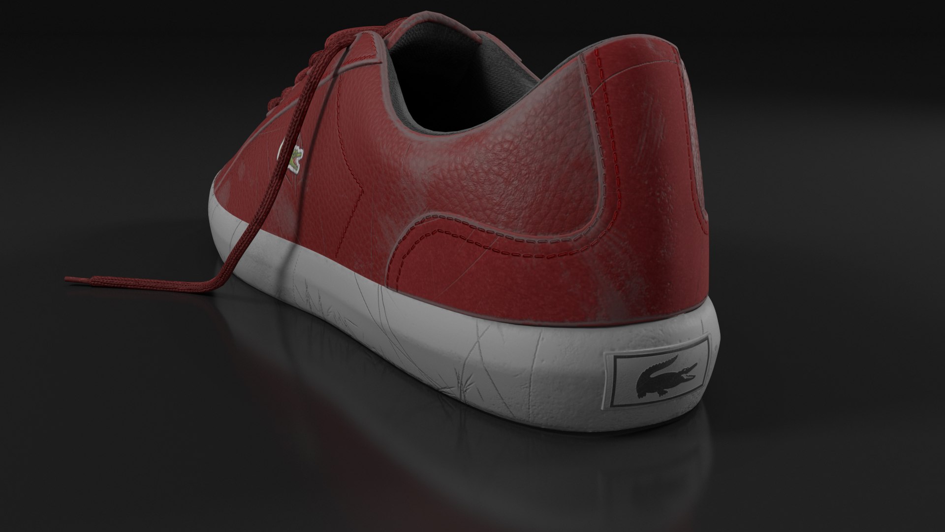 Rough Red Shoes 3D Model - TurboSquid 1587847