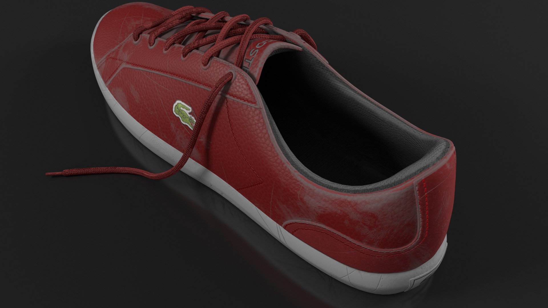 Rough Red Shoes 3D Model - TurboSquid 1587847