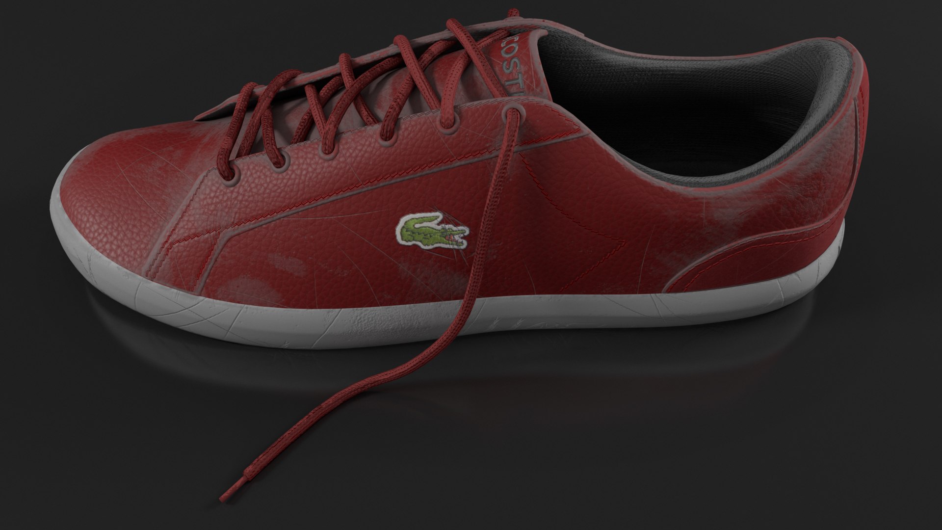Rough Red Shoes 3D Model - TurboSquid 1587847