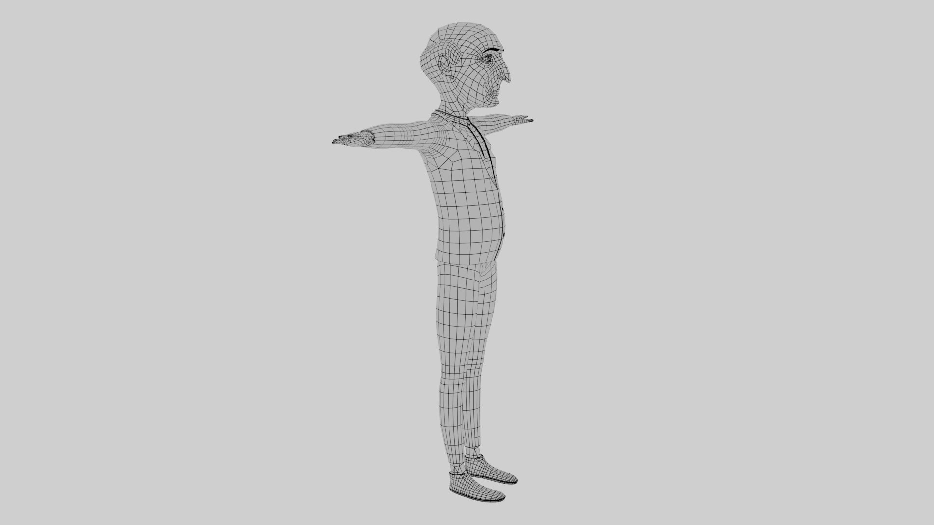 3D Cartoon Old Man Rigged Character Boss model - TurboSquid 1853451