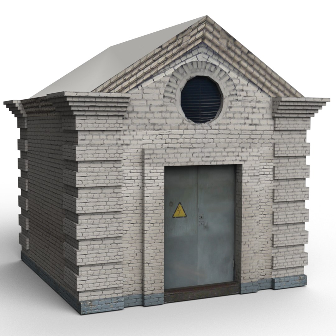 3d Model Old Electrical Substation