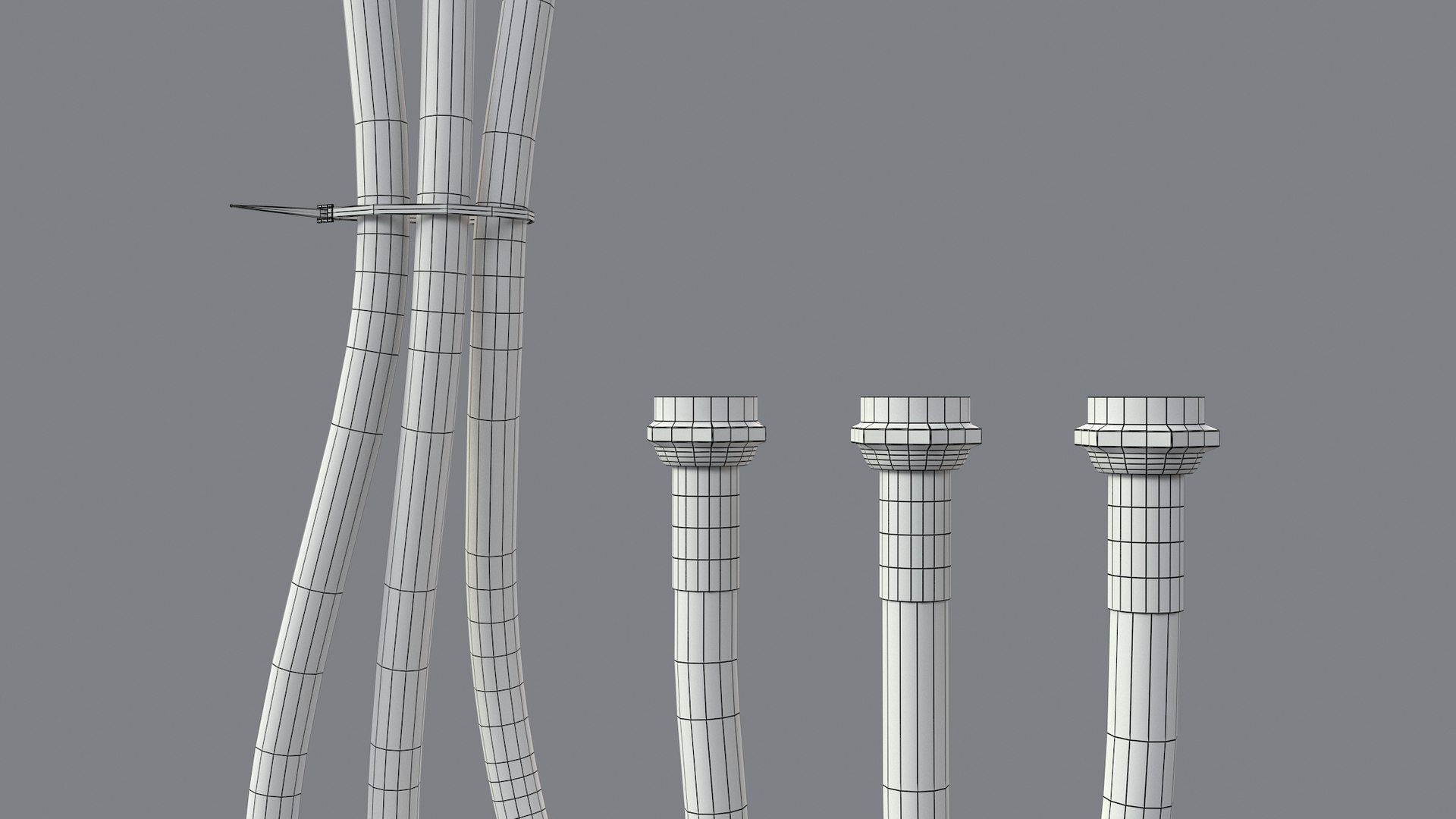 3D Coaxial Connector And Cable Metal 4K PBR Model - TurboSquid 1999302