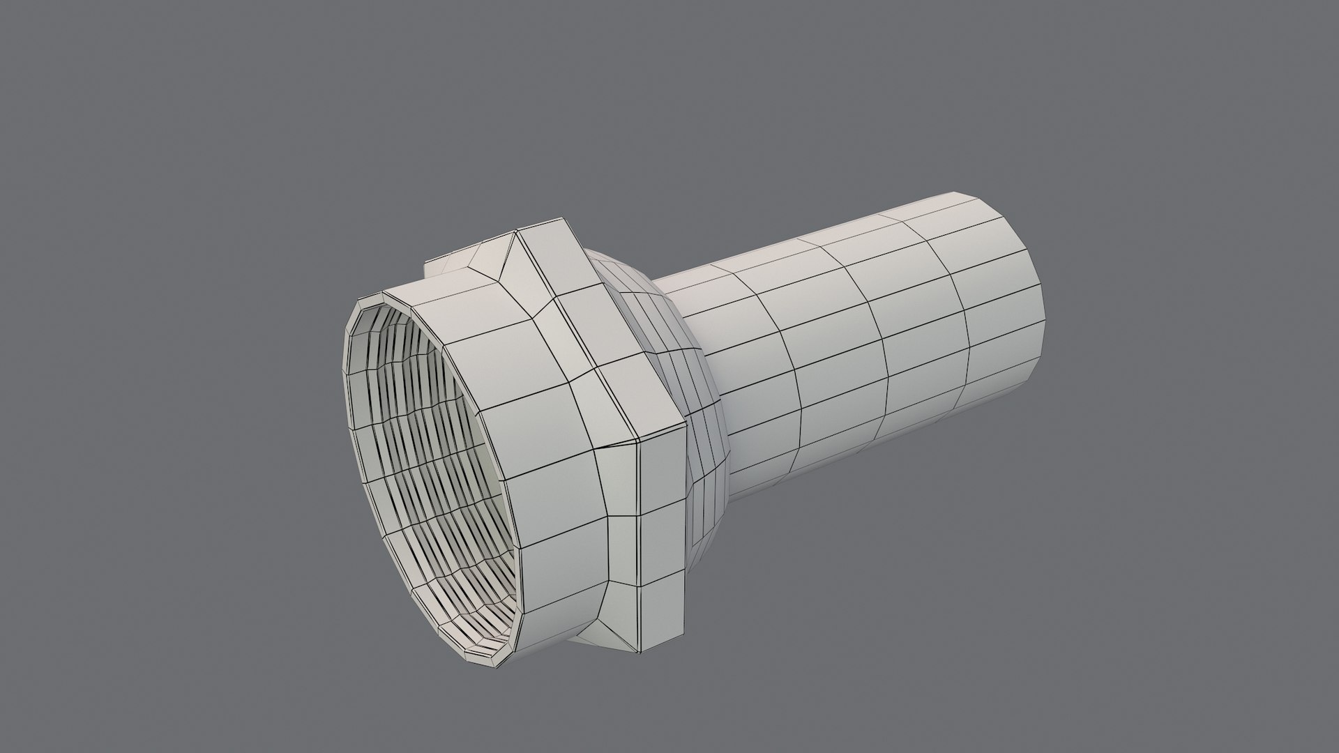 3D Coaxial Connector And Cable Metal 4K PBR Model - TurboSquid 1999302