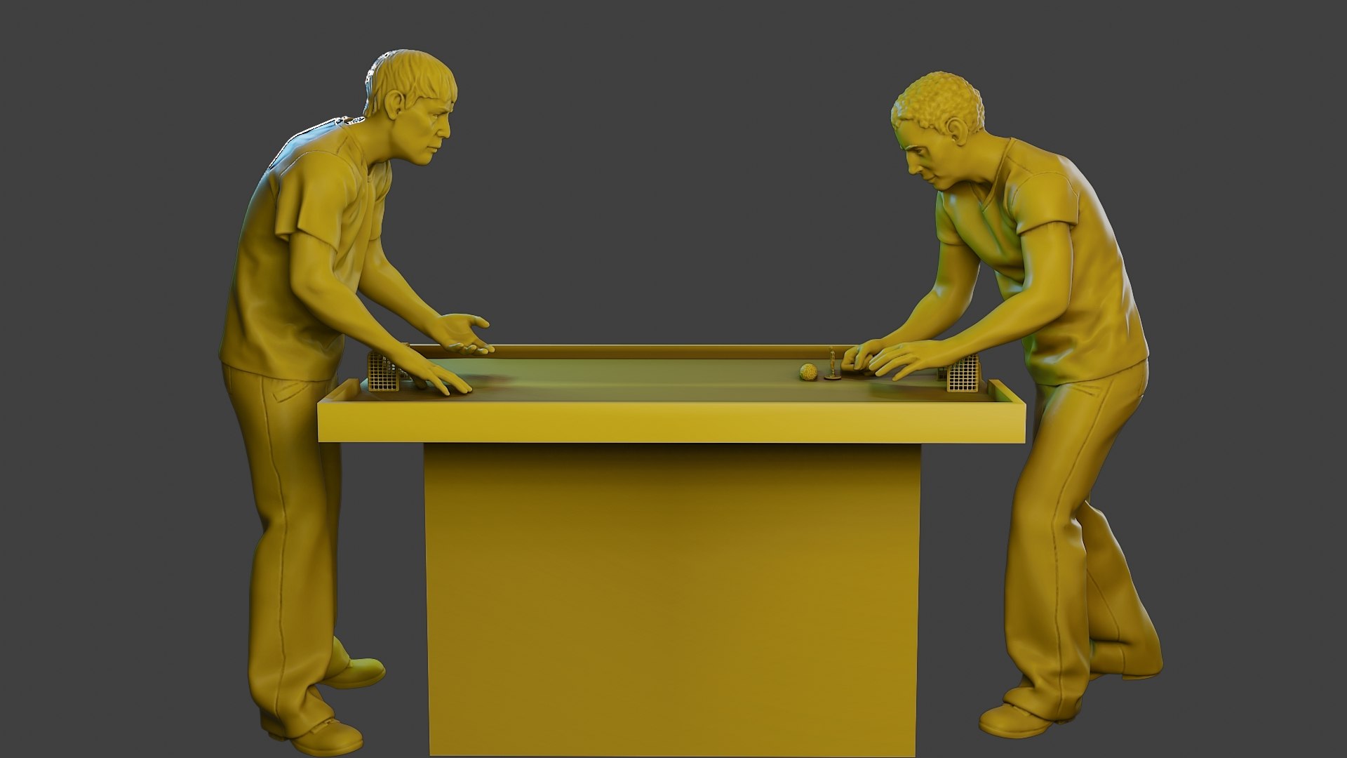 3D Soccer Table Players 2 - TurboSquid 2258761