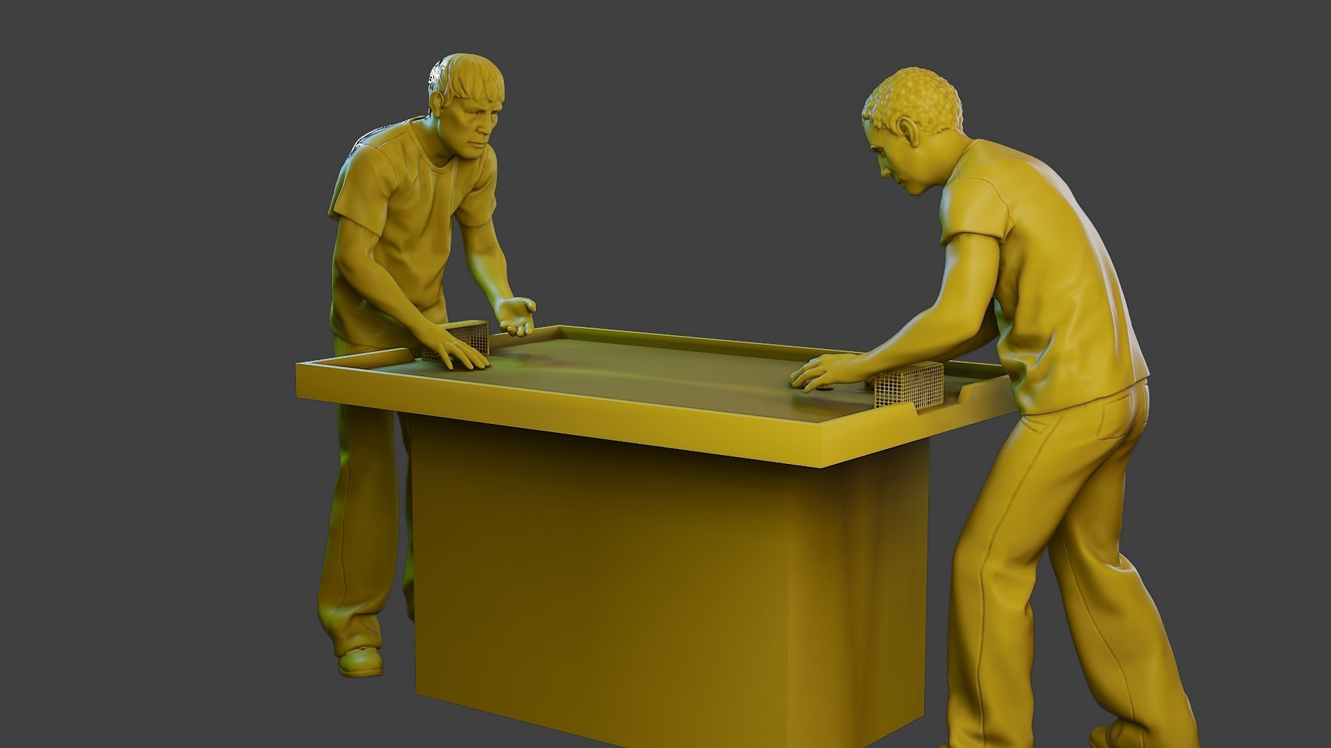 3D Soccer Table Players 2 - TurboSquid 2258761