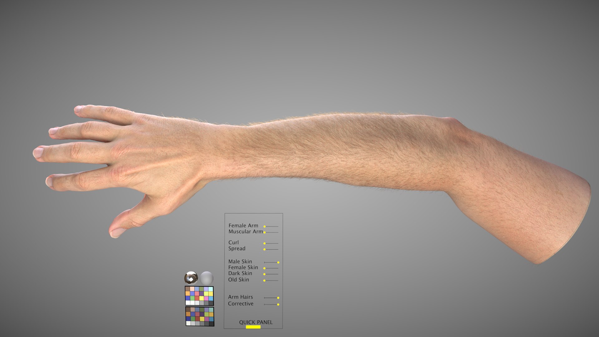 Multi Bare Arms Fully Rigged model - TurboSquid 2033742