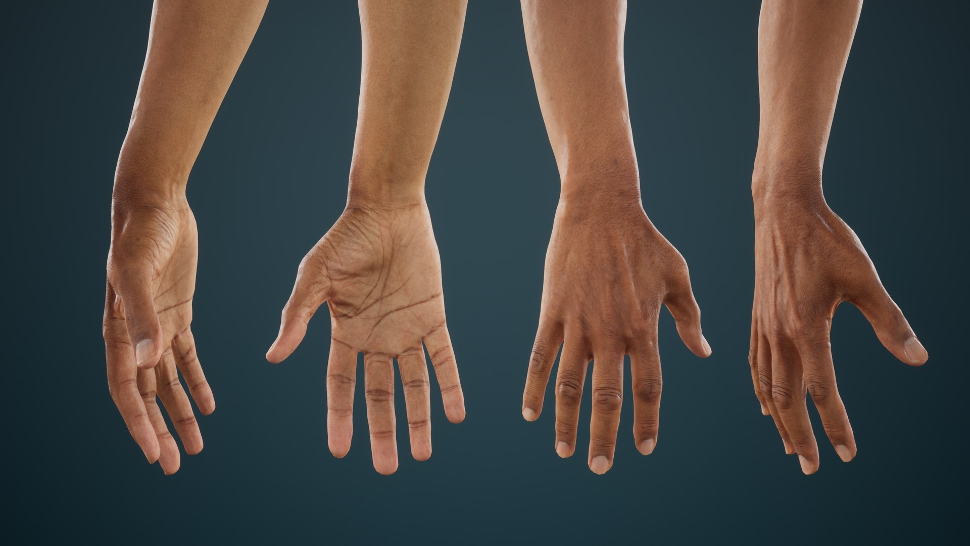 Multi Bare Arms Fully Rigged model - TurboSquid 2033742