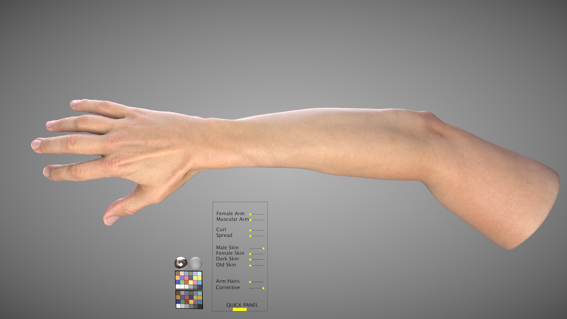 Multi Bare Arms Fully Rigged model - TurboSquid 2033742