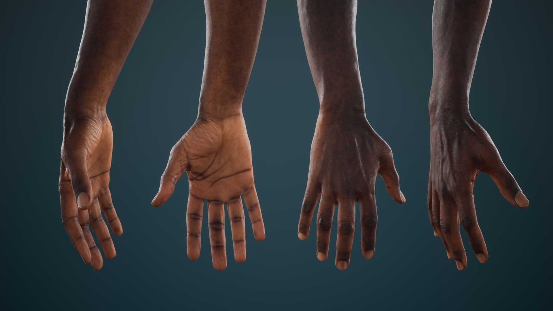 Multi Bare Arms Fully Rigged model - TurboSquid 2033742