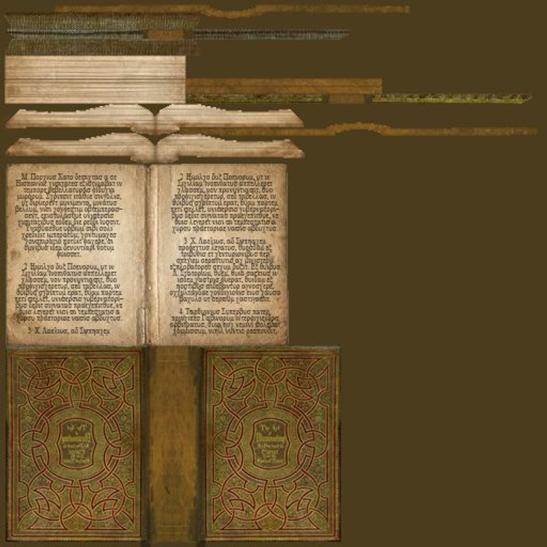 Old Book 3d 3ds