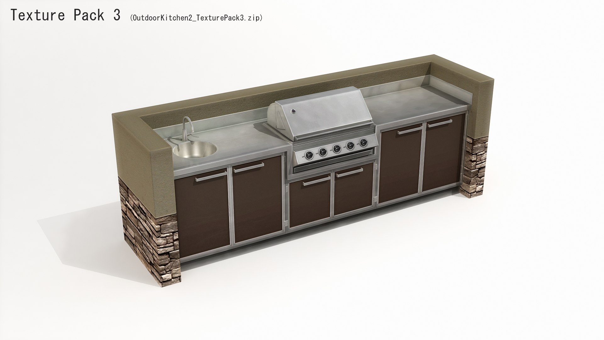 3d Outdoor Kitchen