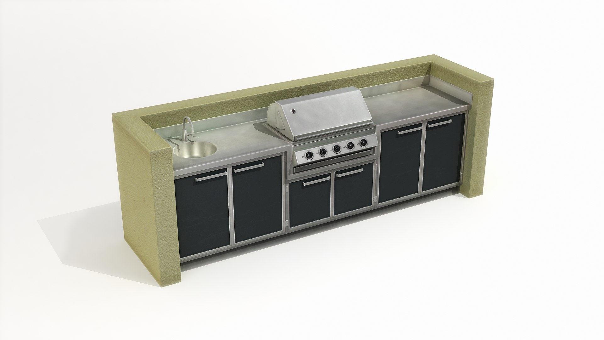 3d Outdoor Kitchen
