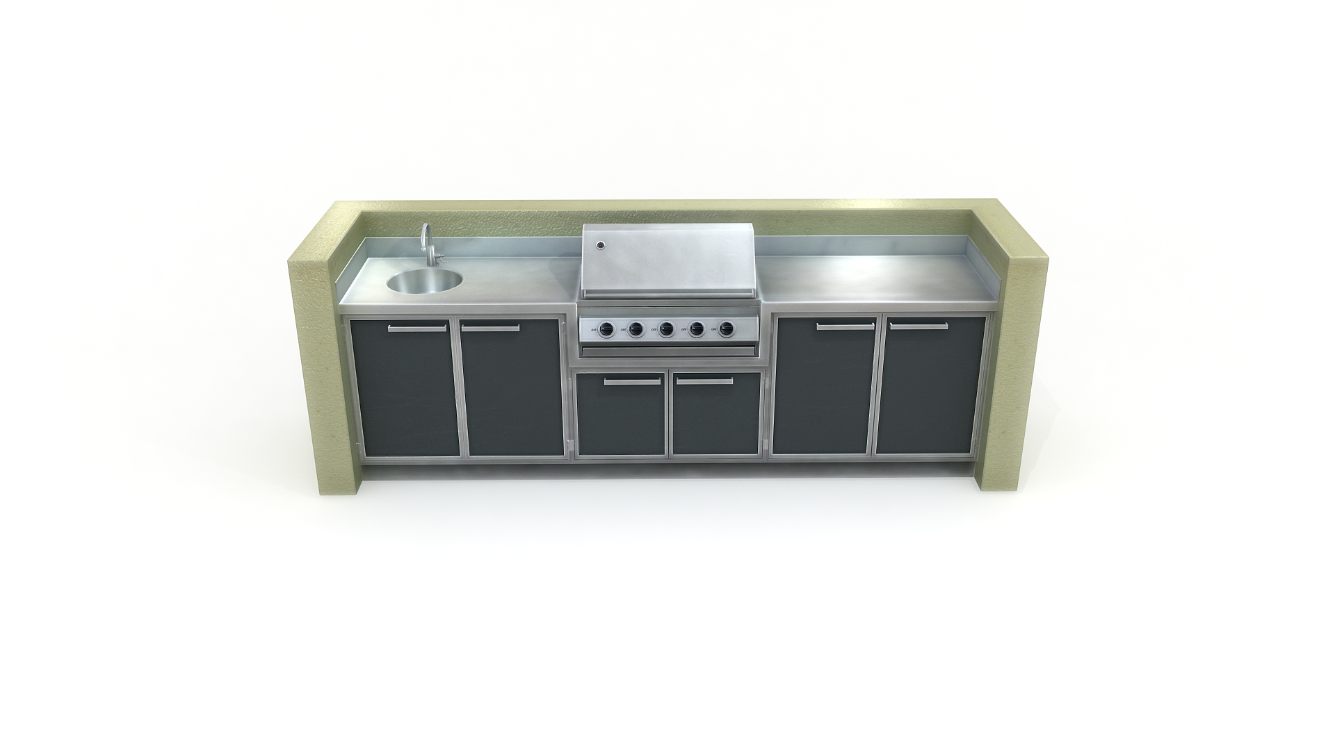 3d Outdoor Kitchen