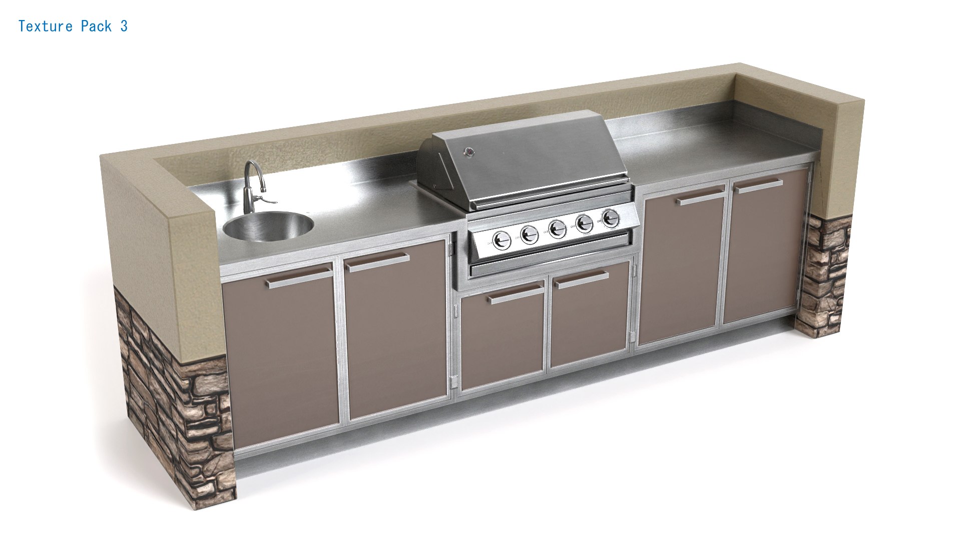 3d Outdoor Kitchen