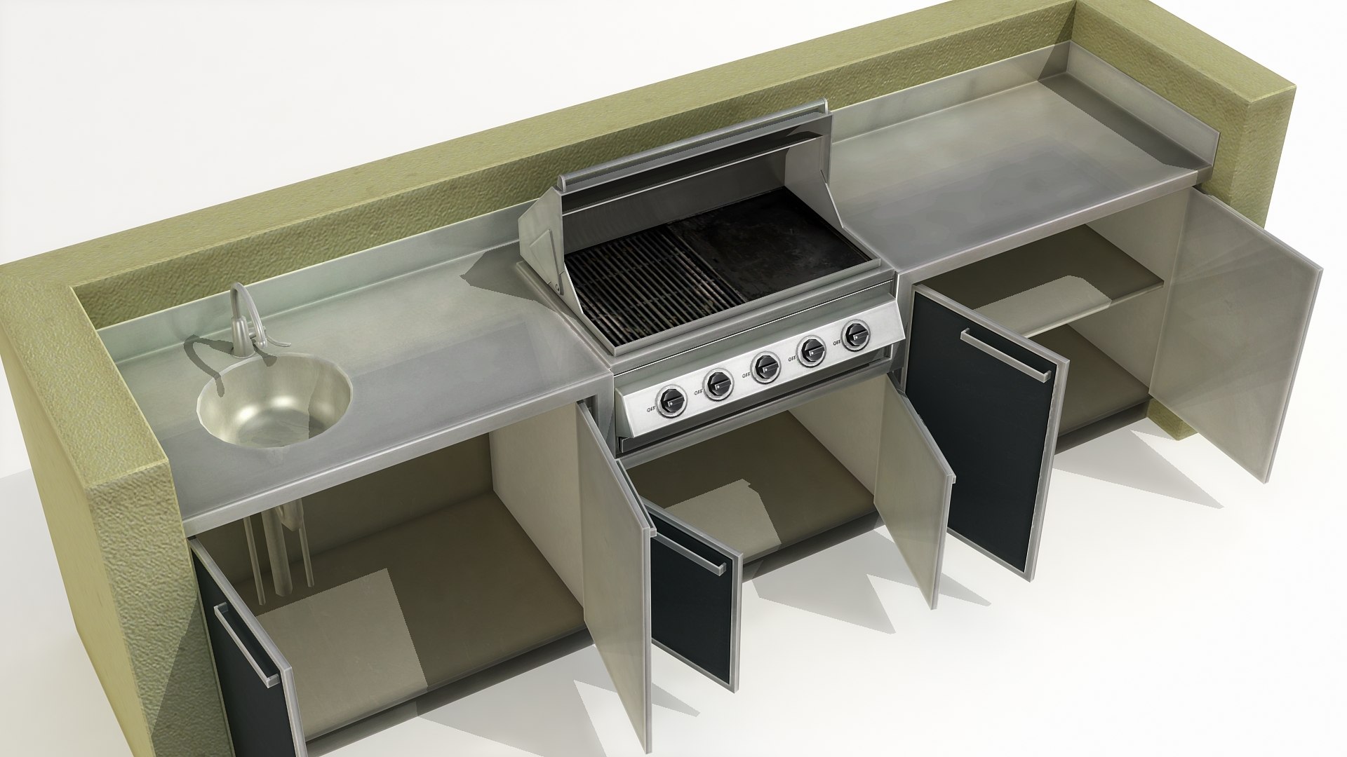 3d Outdoor Kitchen