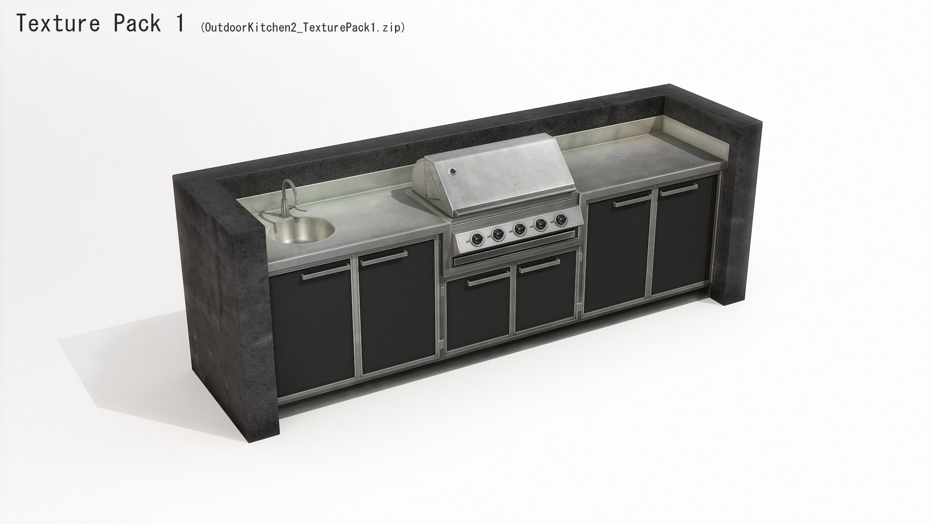 3d Outdoor Kitchen
