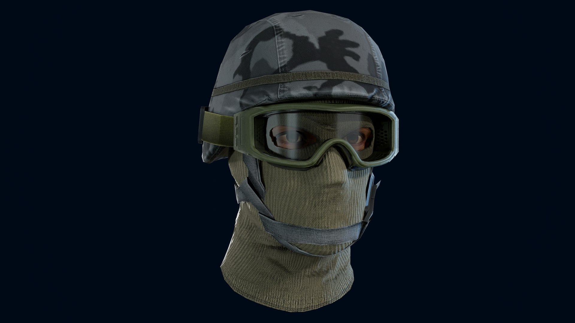 Military Head 3D Model - TurboSquid 1719714