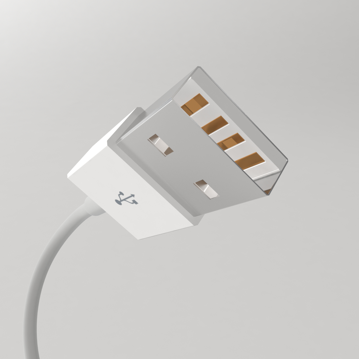 lightning usb cable 3d model