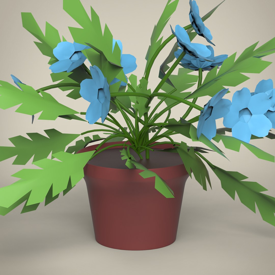 3D Cartoon Plant Model - TurboSquid 1789874