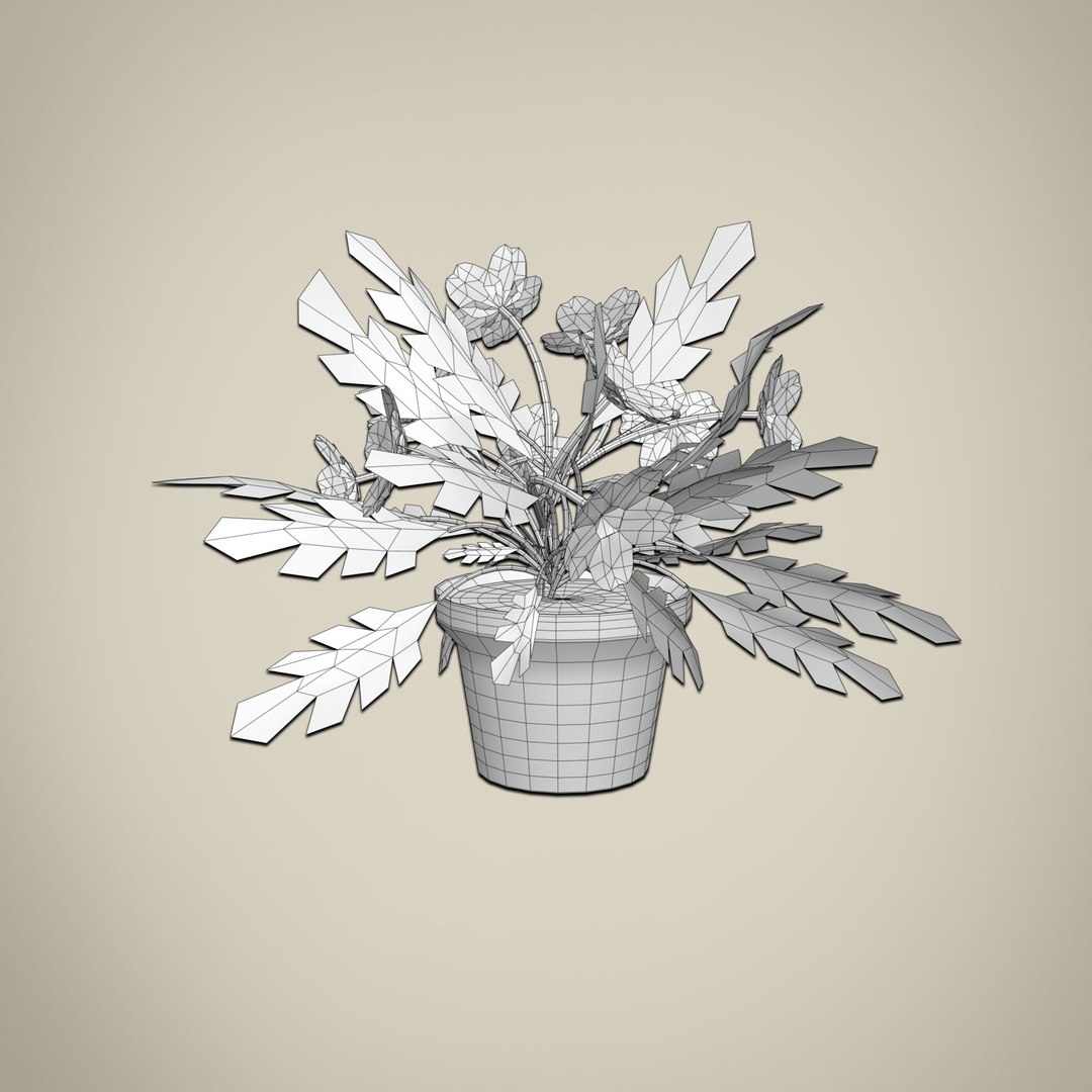 3D Cartoon Plant Model - TurboSquid 1789874