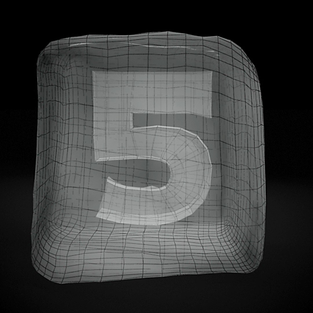 3d Model Of Ice Cube