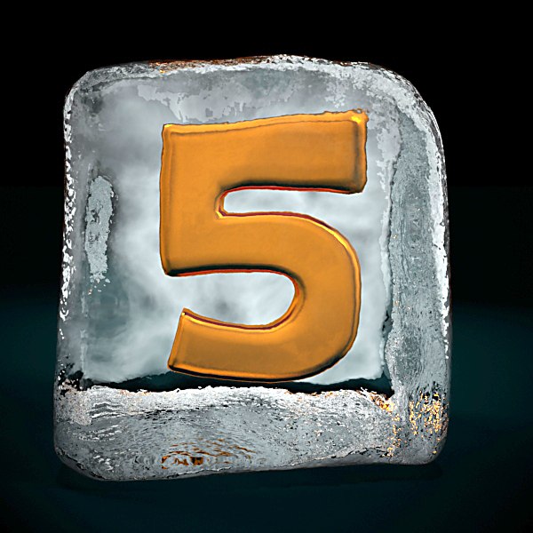 3d model of ice cube