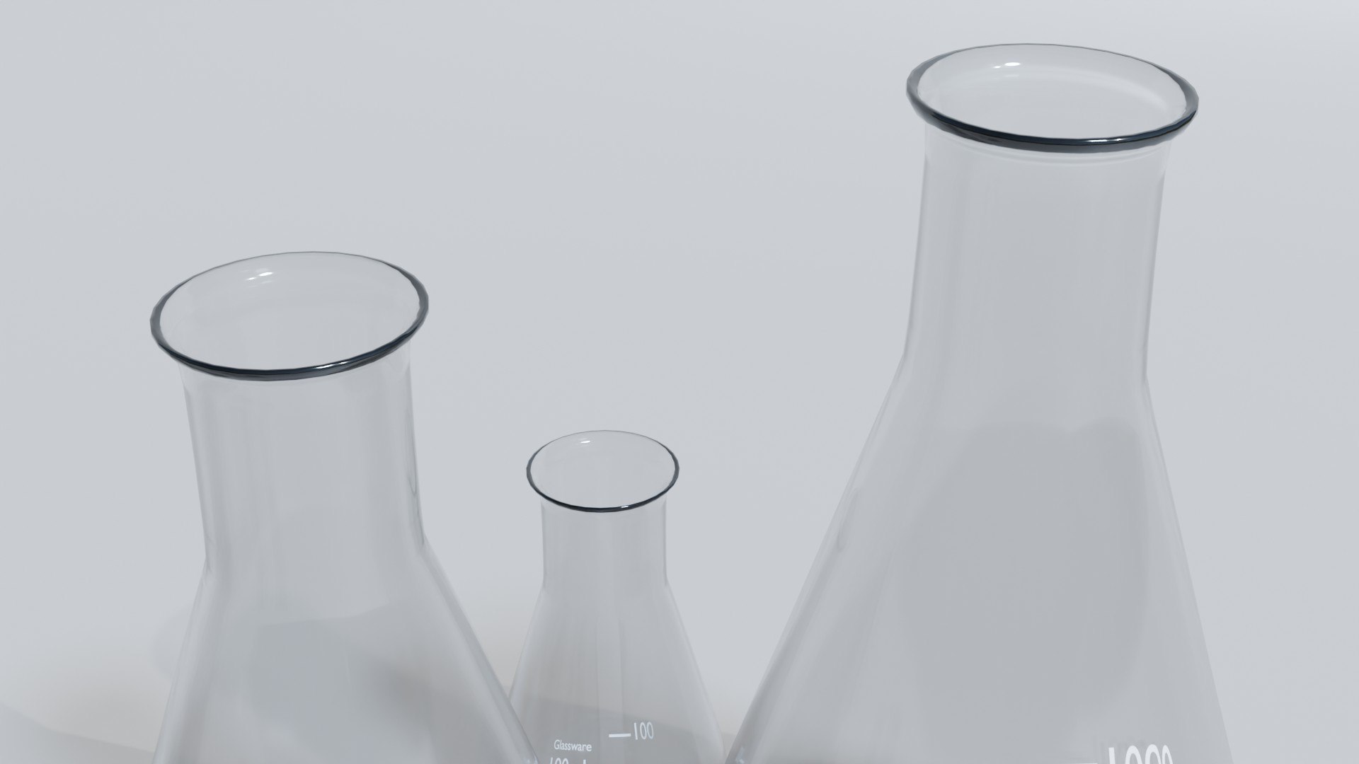 3D Conical Flask Wide Neck Model - TurboSquid 2338041