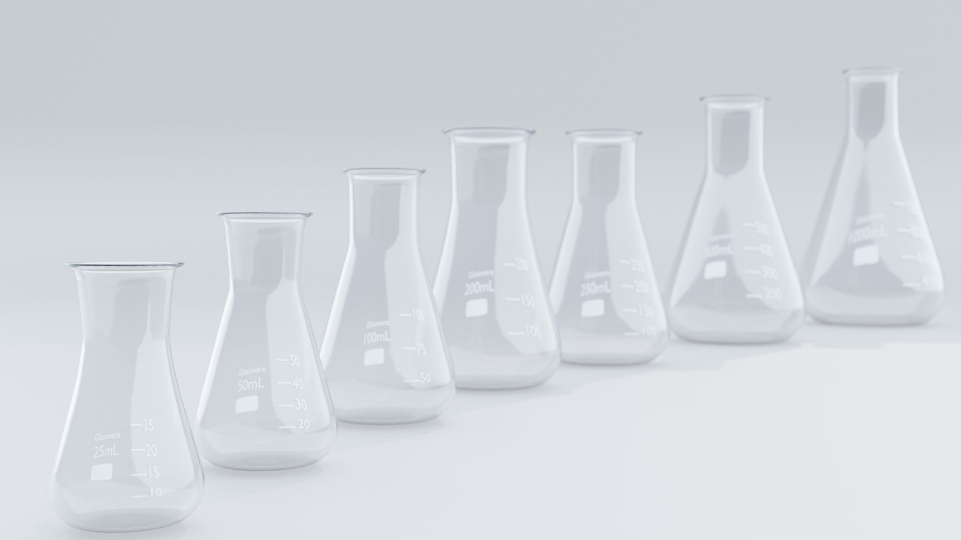 3D Conical Flask Wide Neck Model - TurboSquid 2338041
