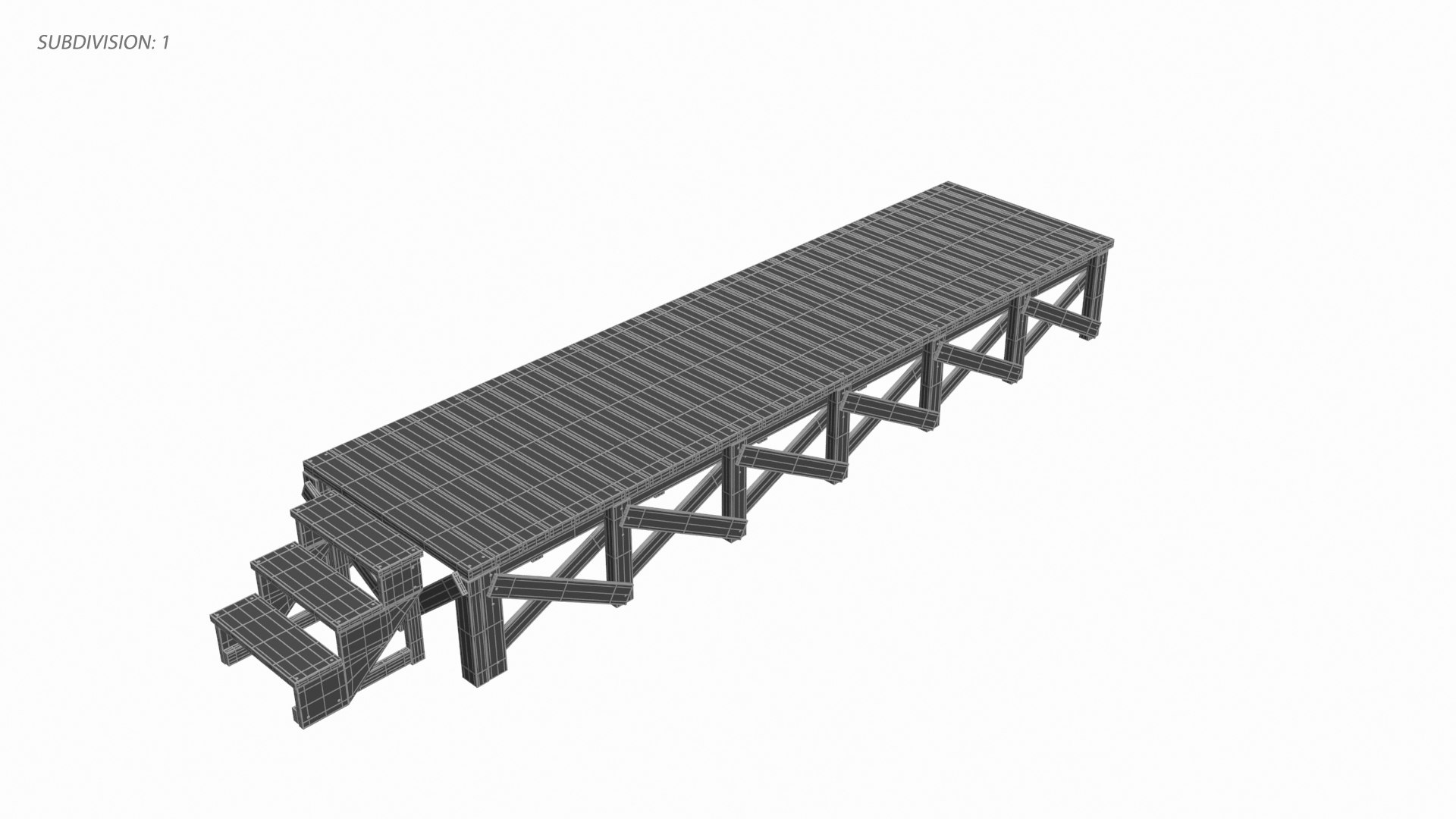 Wooden Platform V2 Model - TurboSquid 1895403