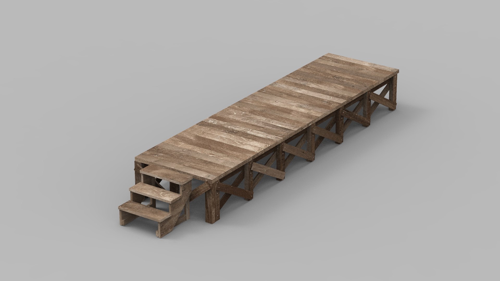 Wooden Platform V2 Model - TurboSquid 1895403