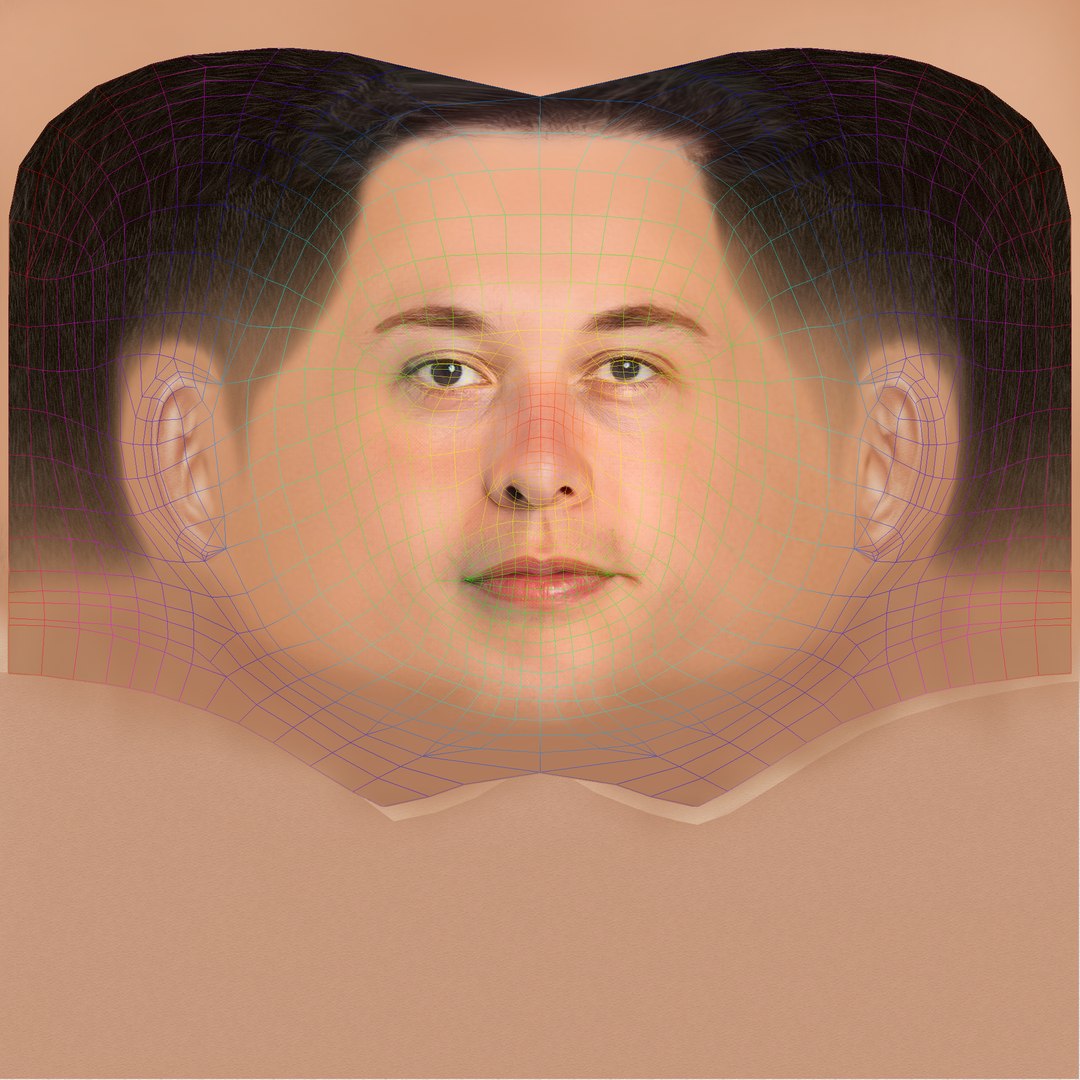 Elon Musk Head - Low Poly Head For Game 3D Model - TurboSquid 2218893
