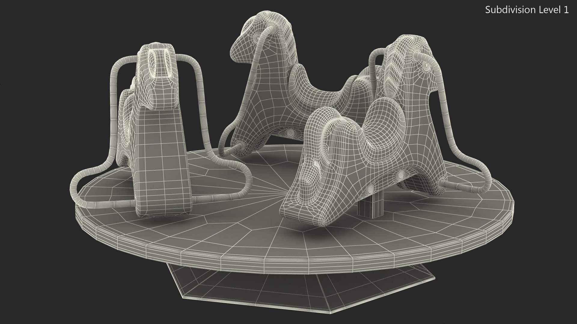 3D Small Merry Go Round Carousel - TurboSquid 1754818