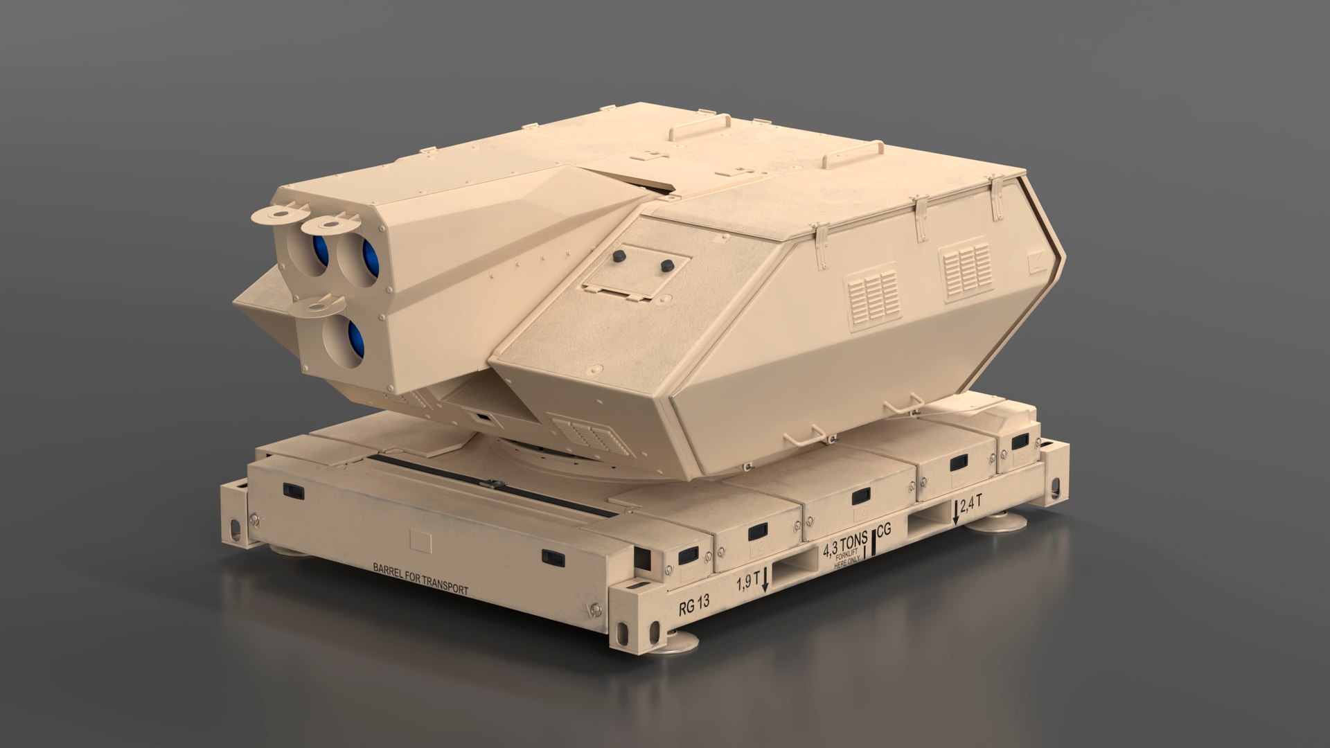 Laser Air Defense System Skynex Sand Color 3D - TurboSquid 2201831