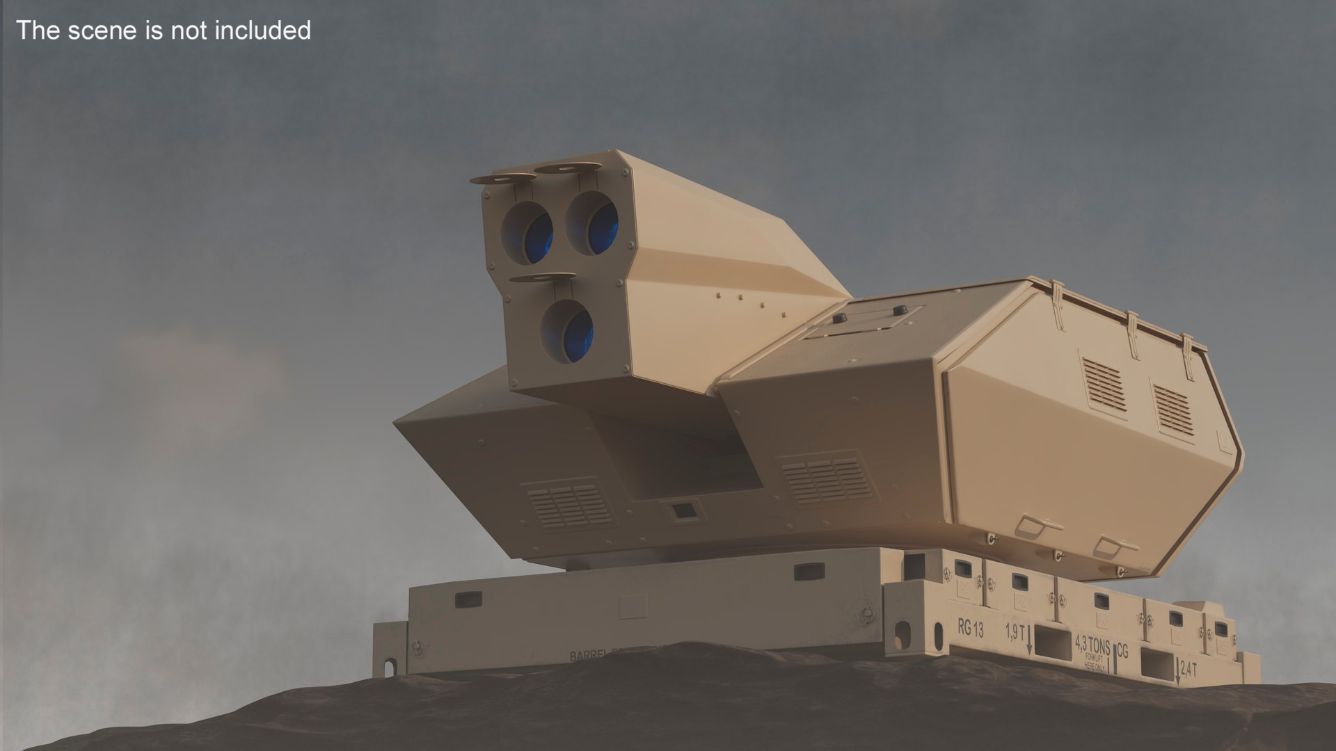 Laser Air Defense System Skynex Sand Color 3D - TurboSquid 2201831