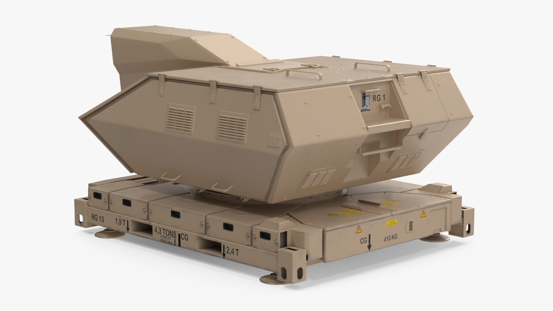 Laser Air Defense System Skynex Sand Color 3D - TurboSquid 2201831