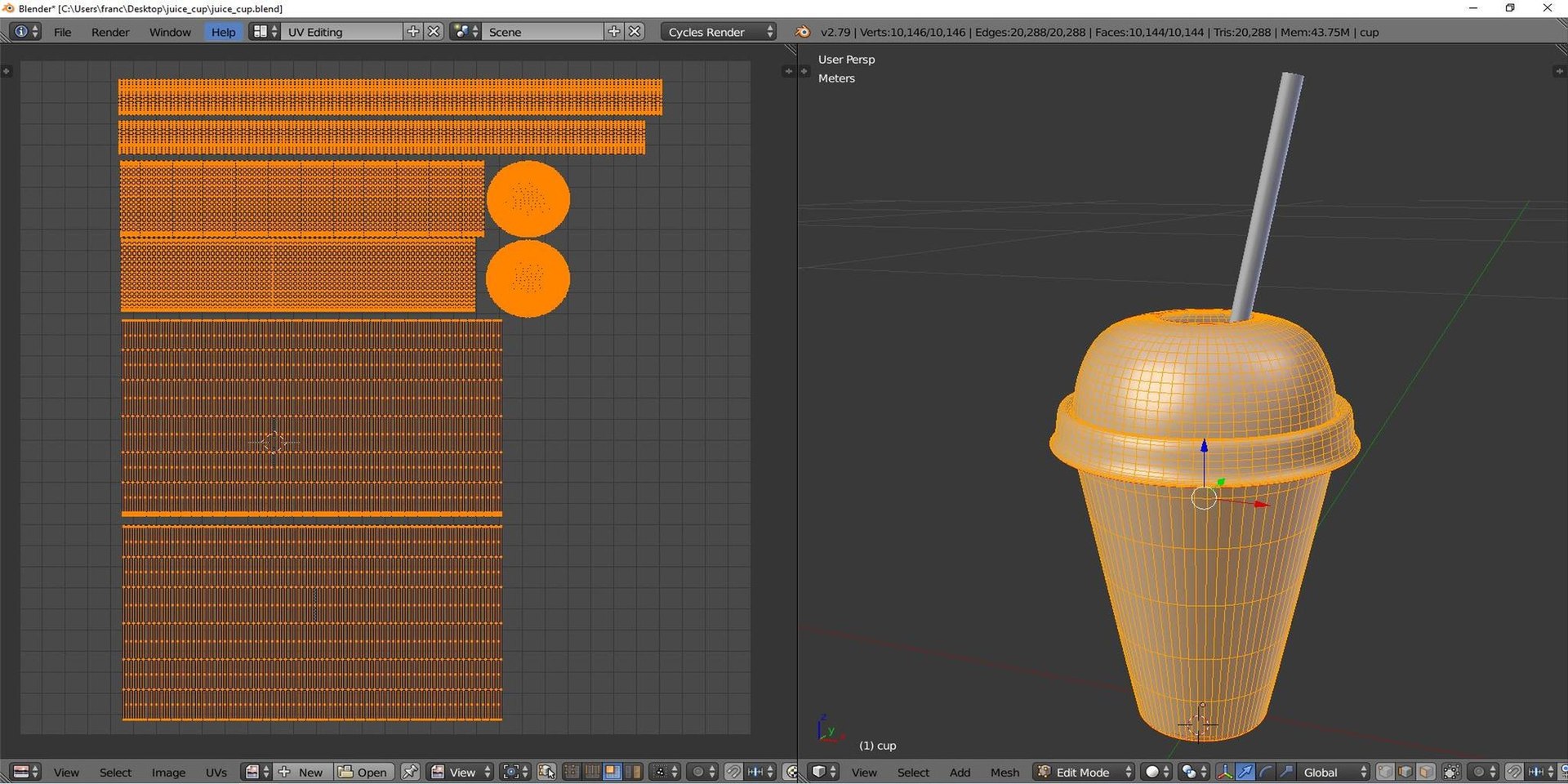 3D Juice Cup Model - TurboSquid 1430968