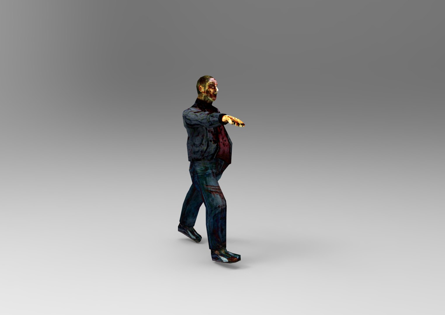 3D Zombie Male Rigged Character Model - TurboSquid 1211723