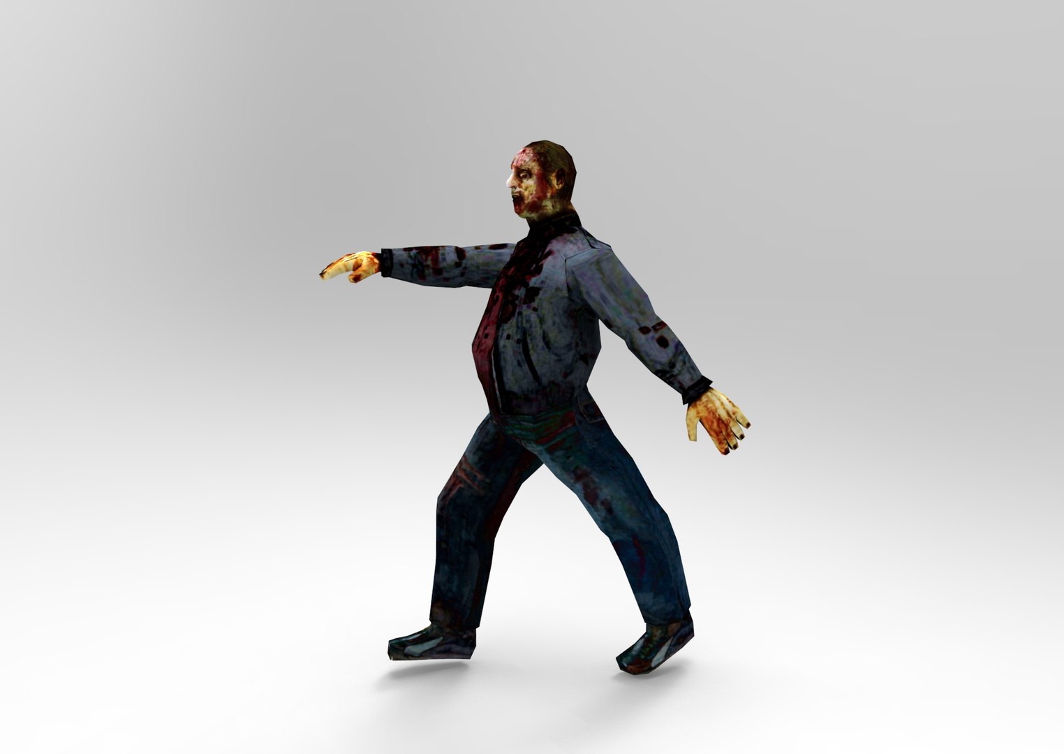 3D Zombie Male Rigged Character Model - TurboSquid 1211723