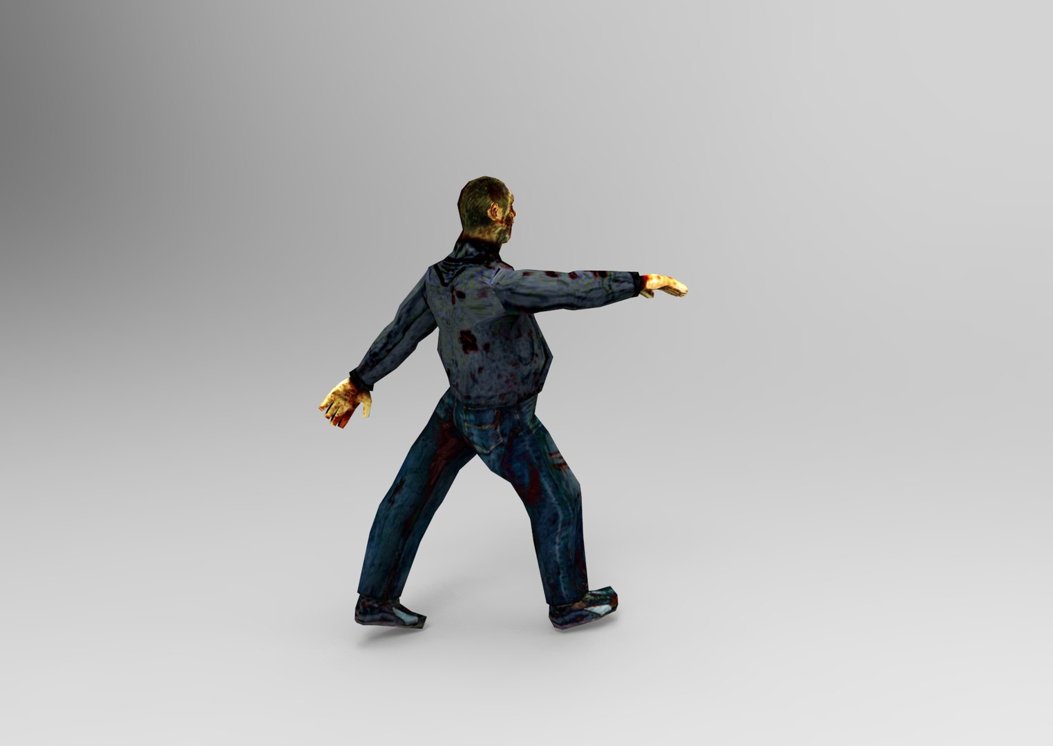 3D Zombie Male Rigged Character Model - TurboSquid 1211723