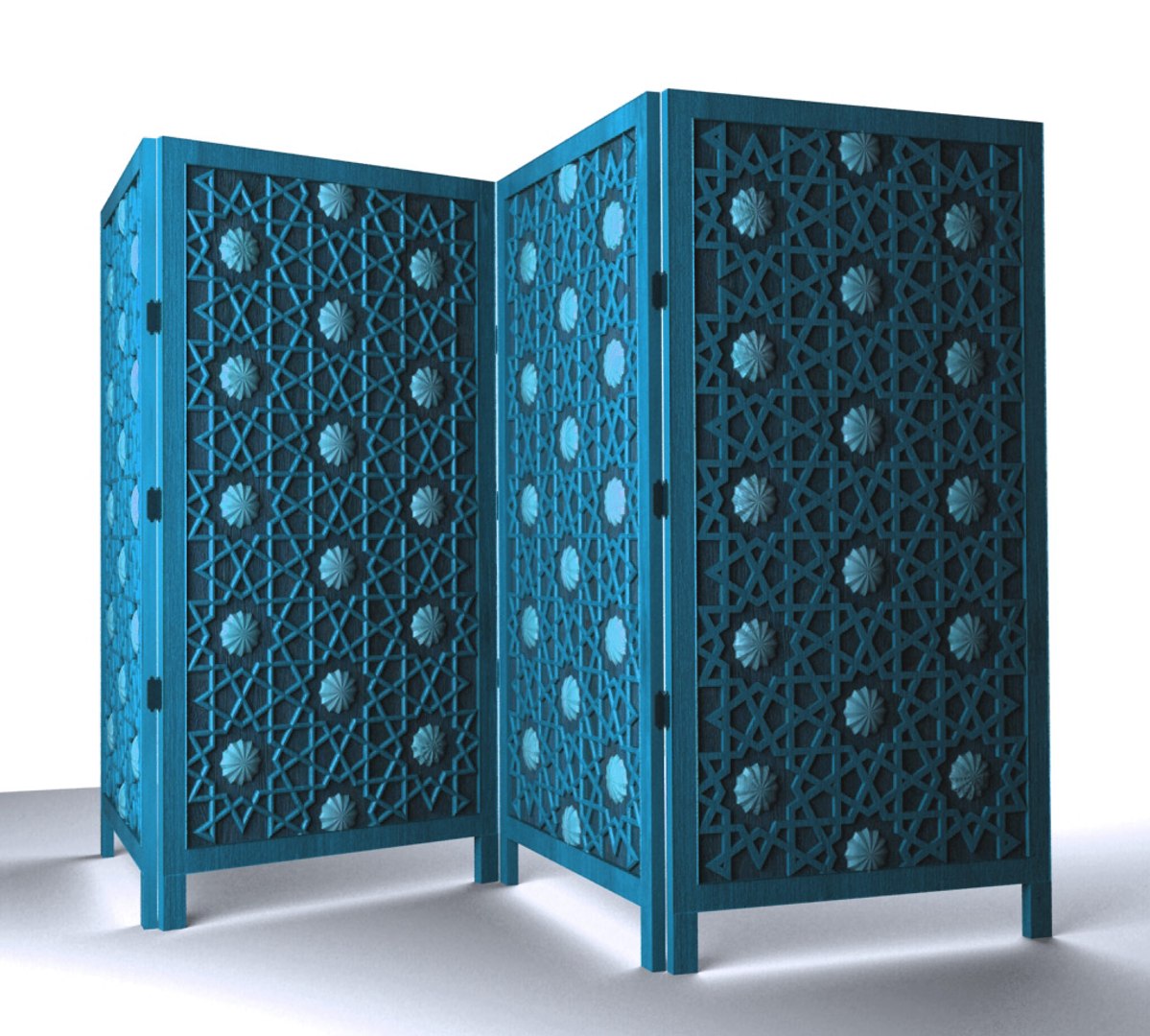 islamic folding screen 3d max