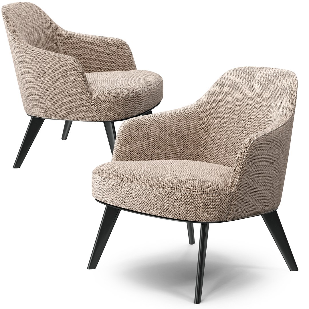 Poliform Jane Armchair Metal 3D Model - TurboSquid 1203837