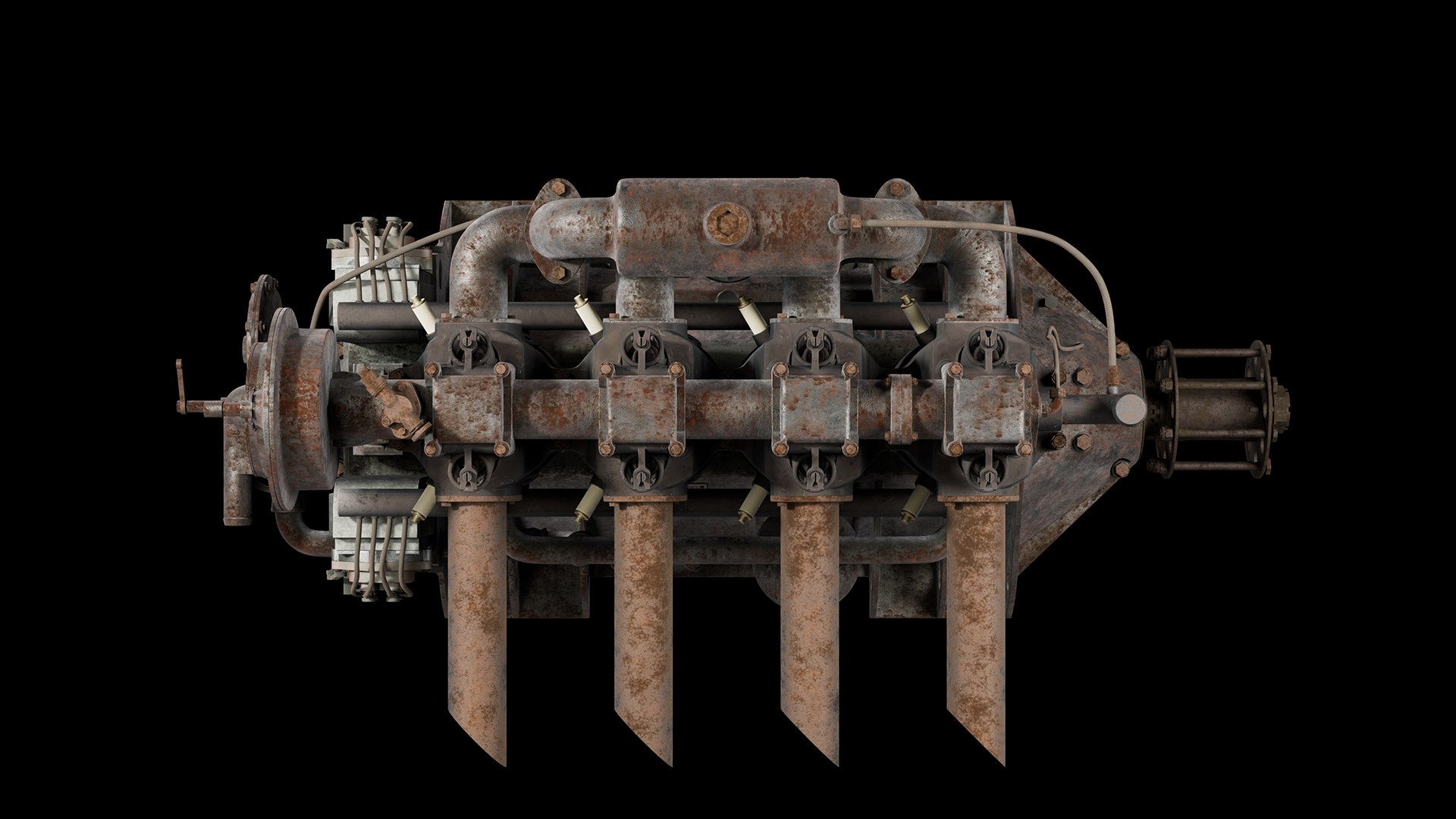 Hall-Scott A7 3D Model - TurboSquid 2345853